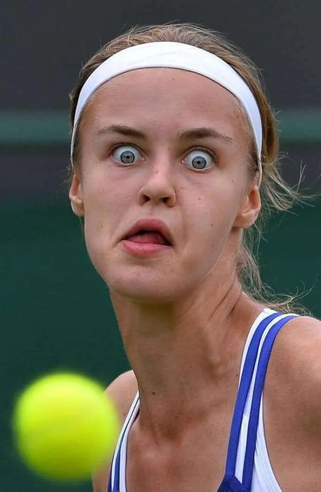 Telekinetic Tennis Power - 25 Funny Faces of Tennis Players During Game ...
