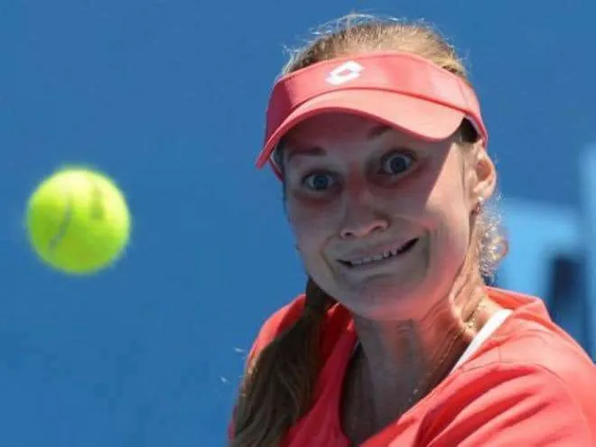 Telekinetic Tennis Power - 25 Funny Faces of Tennis Players During Game ...