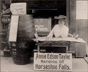 Annie Edson Taylor AKA Barrel Annie, First To Go Over Niagara Falls in ...
