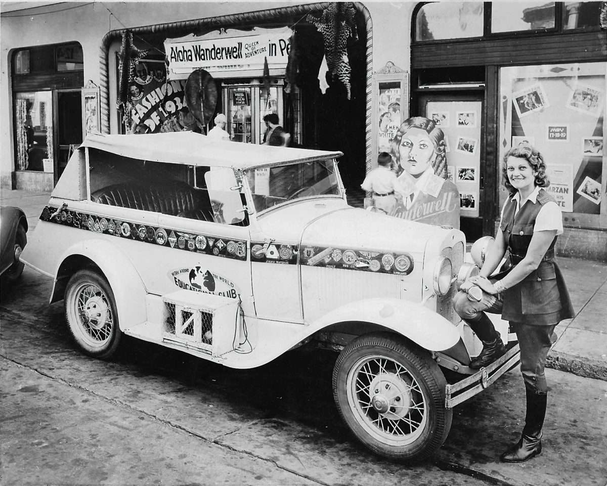 Aloha Wanderwell, first woman to drive around the world with Model T ...