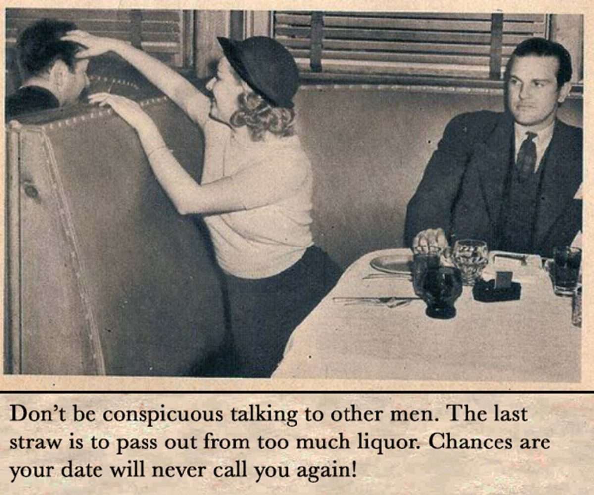 Vintage Dating tips for women in the 1930s are Hilarious - Shutterbulky