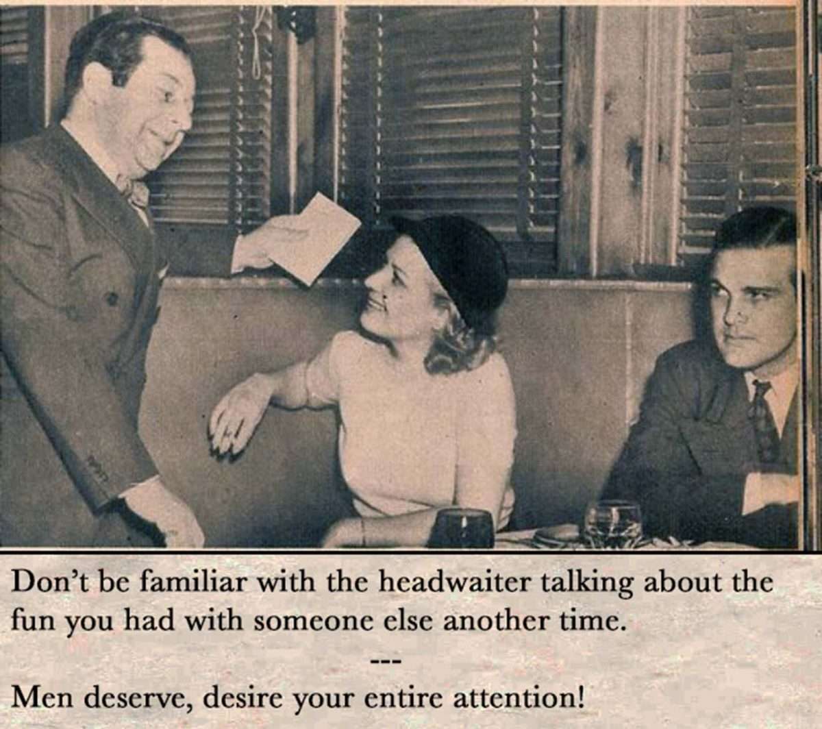 Vintage Dating tips for women in the 1930s are Hilarious - Shutterbulky