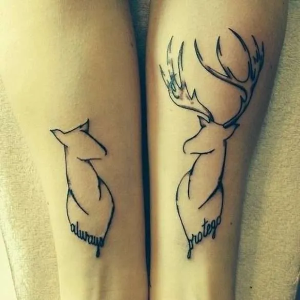 20 Matching Tattoos: The Ultimate Symbol of Connection - Shutterbulky