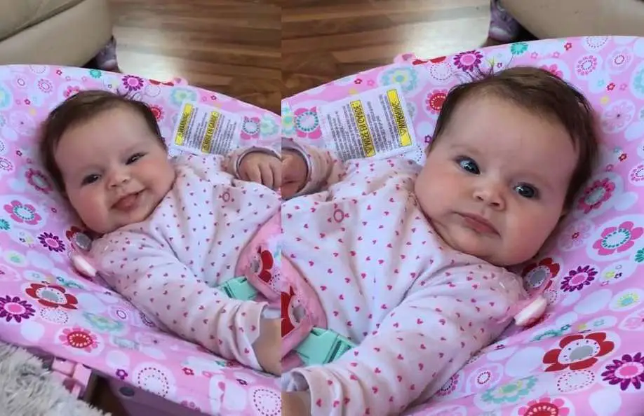 11-week-old cute baby girl says her first word - Shutterbulky